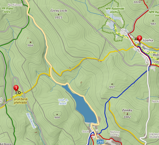 Protržená přehrada Bílá Desná – Desná, Jizerské hory